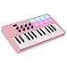 Amazon.com: M-WAVE 25 Key USB MIDI Keyboard Controller With 8 Backlit ...