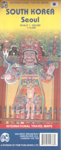 South Korea & Seoul Travel Reference Map (English and Korean Edition ...