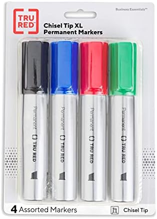 Amazon.com : TRU RED XL Tank Permanent Markers, Chisel Tip, Assorted, 8 ...