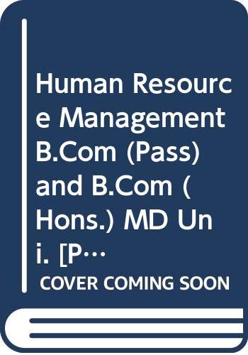 Human Resource Management B.Com (Pass) and B.Com (Hons.) MD Uni ...