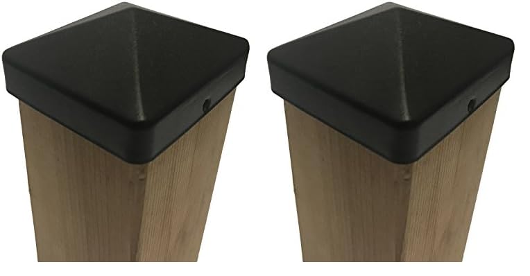 Amazon.com: Nuvo Iron US-PCP11BLK US-4x4 Eazy Pyramid Cap, 4" x 4 ...