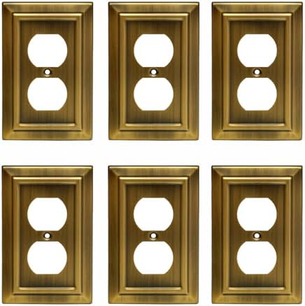 Dyekou Metal Wall Plate for Electrical Outlets, Decorative Antique ...