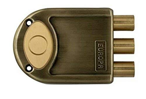 Europa Brass Dimple Key Main Door Lock 8113AB (Metallic) : Amazon.in ...