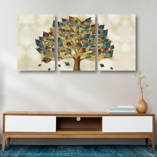 Klasika Canvas Painting Vibrant Banyan Tree Wall Art For Home Decor ...