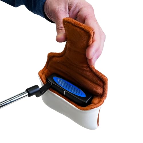 Snapklik.com : IZZO Golf Mallet Putter Headcover Camel/White - Putter ...