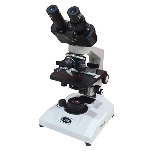 Coslab Coaxial Research Binocular Microscope, 4.8 Kg, White & Blac K ...