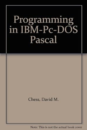 Buy Programming the I. B. M. Personal Computer Disc Operating System ...