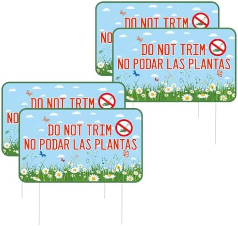Amazon.com : Bidesign (7x8.8) IN Please Do Not Trim Or Spray The Plants ...