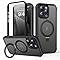 Amazon.com: SKYLMW for iPhone 15 Pro Max Case with Invisible Magnetic Stand, Compatible with Mag ...