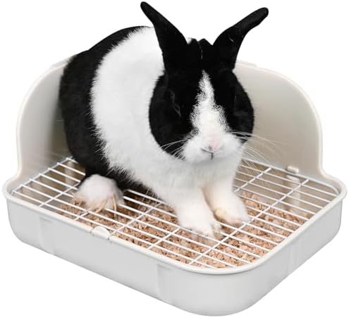 Amazon.com : RUBYHOME Rabbit Litter Box Large Bunny Guinea Pig Corner ...
