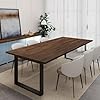 Amazon.com: Howizz 60 x 25 in. Solid Wood Table Top, Dark Walnut ...