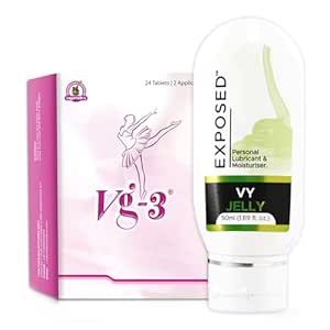 Dharmani's International Vg3 Tablets With VY Jelly Lubricant Gel For Men & Women Combo Pack ...