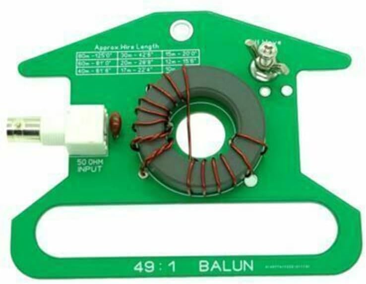 DAZZLEEX Balun PCB Balanced To Unbalanced Transformer 49:1 Shortwave ...