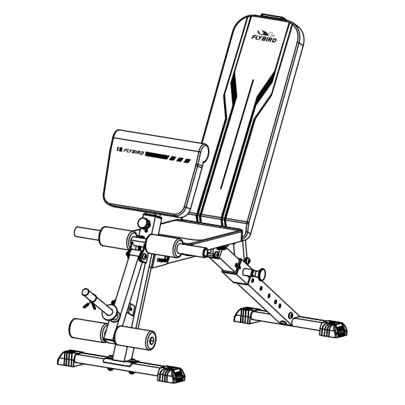 Snapklik.com : FLYBIRD Adjustable Weight Bench