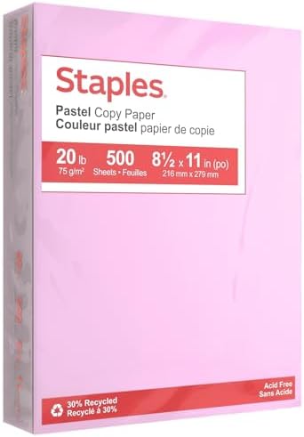 Amazon.com: Always23 Purple Copy Paper, 8.5" x 11", 500 Sheets : Office ...