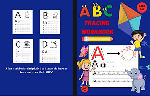 Amazon.com: A B C Tracing Workbook : Alphabet Handwriting Practice ...