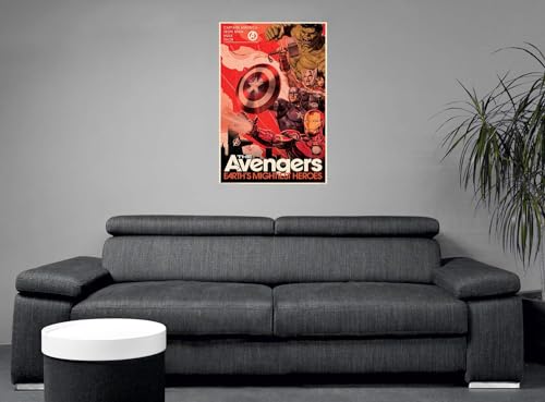 MARVEL – Golden Age Hero Propaganda – Poster 61x91cm – BigaMart