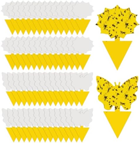 Amazon.com : 58 Pack Flying Insect Traps for Plants – Yellow Sticky ...