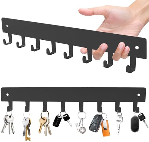 Amazon.com: Yoanxong 2 Pack Key Holder for Wall, Key Hooks with 8 Hooks ...