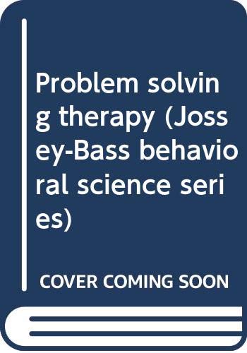 Problem solving therapy (Jossey-Bass behavioral science series): Haley, Jay: Amazon.com: Books