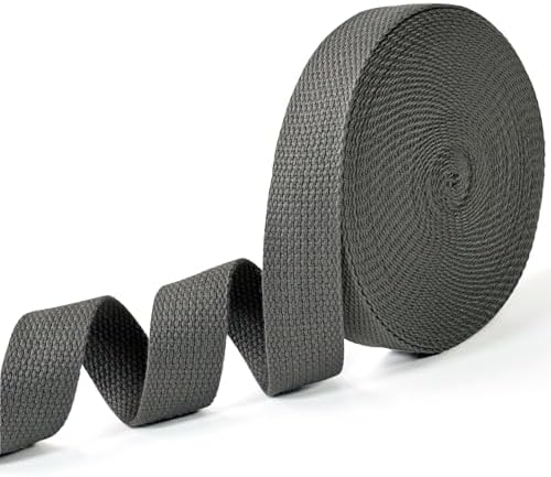 Amazon.com: PQZKLDP 1 Inch x 10Yards Gray Cotton Webbing for Bag ...