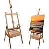 Amazon.com: Reuentone Wooden H-Frame Easel Stand, Art Easel Stand with ...