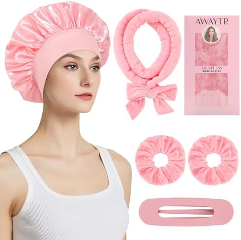 Amazon.com : Velvet Heatless Hair Curler Set - 5Pcs No Heat Curlers for ...
