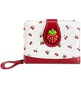 Amazon.com: Modacarry Cute Print Wallet Blueberry Strawberry Cherry ...