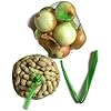 Amazon.com: 100pcs 15" Green Reusable Nylon Mesh net Produce Grocery ...