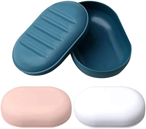 TPBSITNS 4 Pcs Mini Soap Dish with 4 Pcs Soap Saver Bags, Portable ...