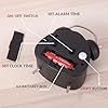 Amazon.com: Analog Small Alarm Clock, Loud Alarm Clock for Heavy ...
