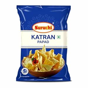 Suruchi Katran Papad - 1kg | Crushed Black Pepper Papad | Crisp ...