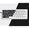 dagaladoo PBT Keycap Set, Black/White Topographic, Shine Through, Side ...