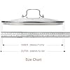 Amazon.com: Tighall 12" Tempered Glass Lid with Steam Vent Hole Universal Pan Pot Clear Cookware ...