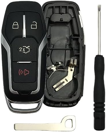 Amazon.com: Key Fob Shell Case Replacement Fits for Ford Mustang Fusion ...