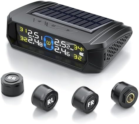 Amazon.com: Tire Pressure Monitoring System with 4 External Sensors ...