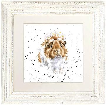 Wrendale Designs – Grinny Pig’ Framed Card – White - BigaMart