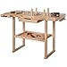 TecTake Workbench 117 x 47,5 x 83 cm Wood Timber Workshop Wooden Work ...