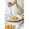 Amazon.com | Yachi 8 Inch Salad Plate Set: 4 Pack Colorful Round ...