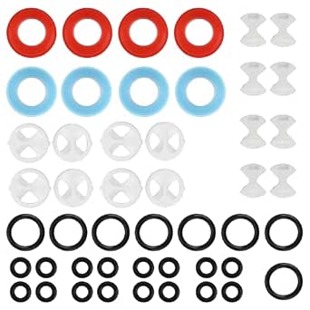 Colaren 48 PCS Mixer Tap Washers for Kitchen Sink, Tap Washers Assorted ...