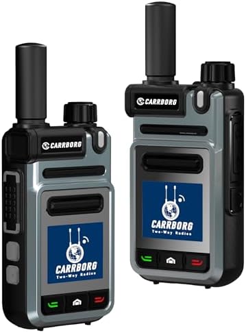 Amazon.com: globalptt 2-Pack Global Walkie Talkies with Sim Cards ...