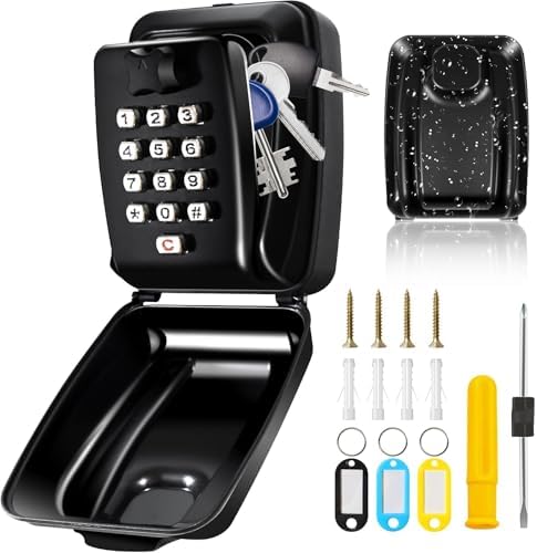 Laihur Key Safe Wall Mounted Police Approved Outdoor, Key Lock Box for ...