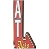 Amazon.com: Eat Here Arrow Embossed Metal Sign - Vintage Diner Sign for ...