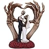 Amazon.com: Skeleton Couple Statue, Love Never Dies Bride and Groom Skeleton Couple Wedding ...