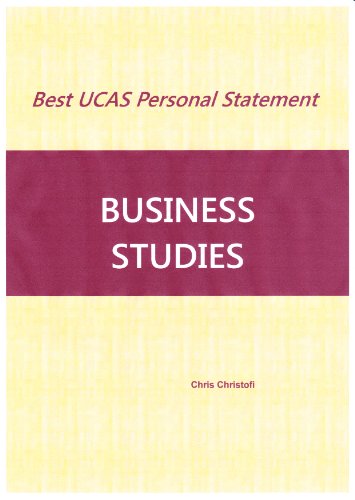 Best UCAS Personal Statement: BUSINESS STUDIES eBook : Christofi, Chris ...