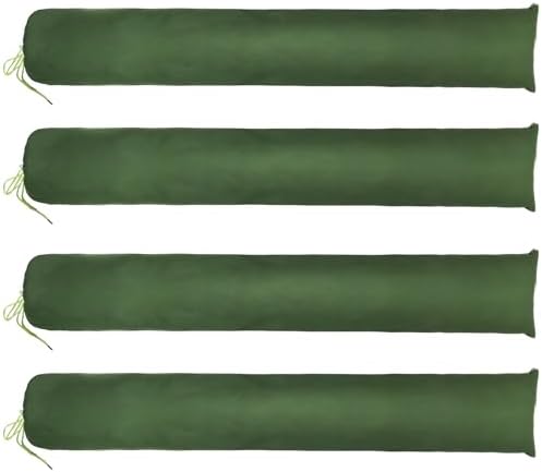 Amazon.com: Yopay 4 Pack 5' x 10" Long Empty Sandbags, Reusable Canvas ...