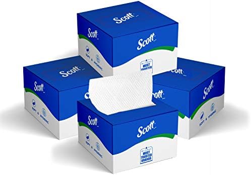 Scott® Pop-up Tissue Paper Napkins, 100 Pulls, Pack of 4 (Total 400 ...