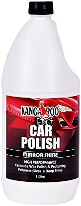 Kangaroo® Car Wax Polish Mirror Shine (Rich Carnauba) 1 Litre + Foam ...