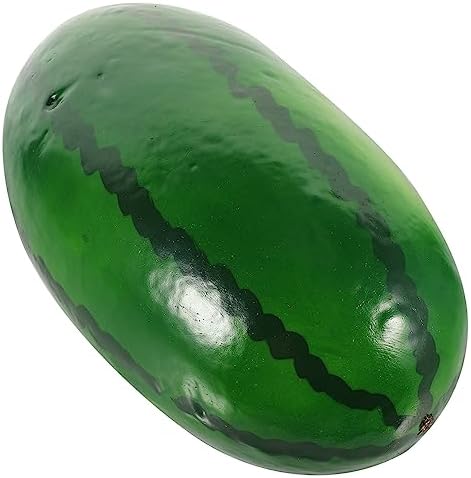 Amazon.com: VOSAREA Artificial Fruit Model Foam Watermelon Statue ...