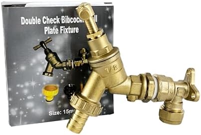 Wärmer System Water Outdoor Double Check Brass Bibcock Tap 1/2''BSP ...